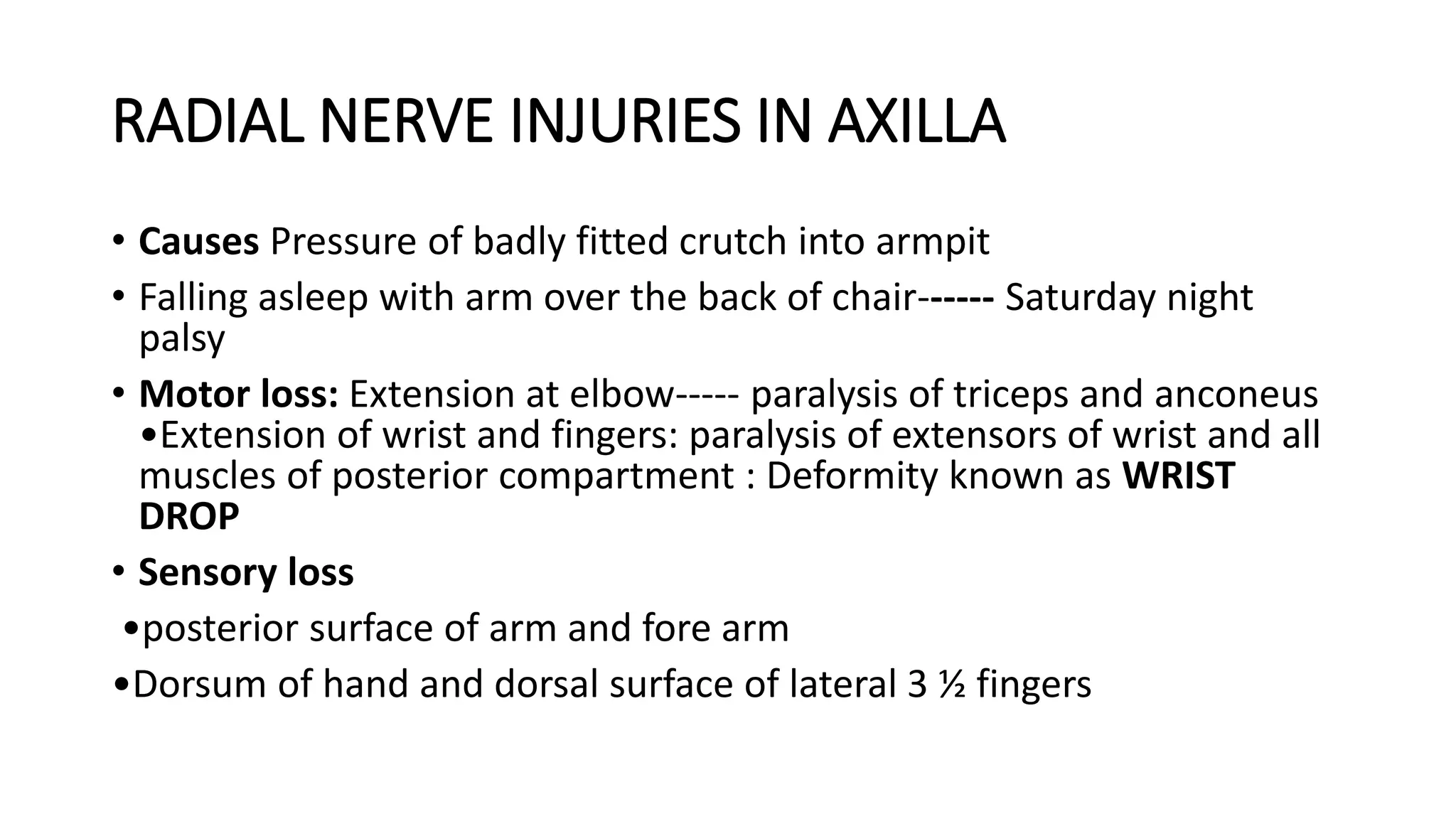 Peripheral nerve injuries of upper limb | PPTX