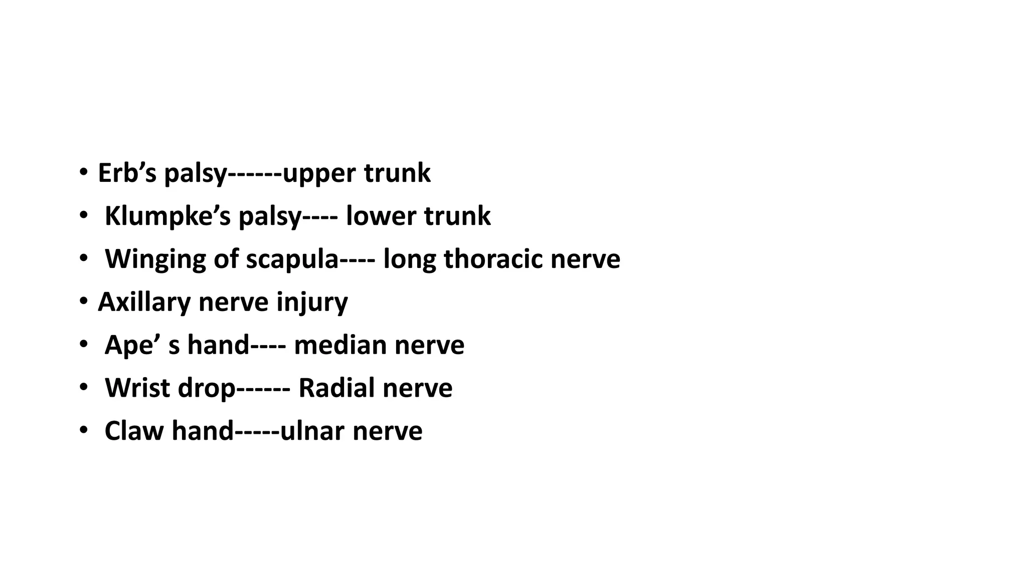 Peripheral nerve injuries of upper limb | PPTX