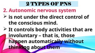Peripheral Nervous System and parts.pptx
