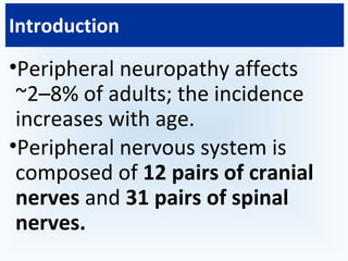 Peripheral Neuritis by Dr. Sookun Rajeev Kumar | PPT | Brain and ...