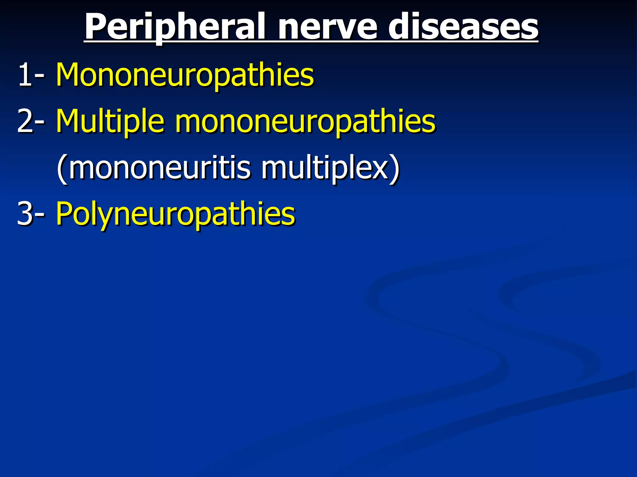Peripheral Neuropathies | PPT