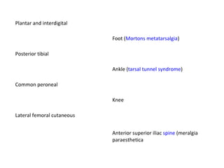 Peripheral Neuropathy - Types | PPT