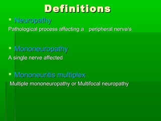 Peripheral neuropathy | PPT