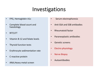 Approach to Peripheral neuropathy | PDF