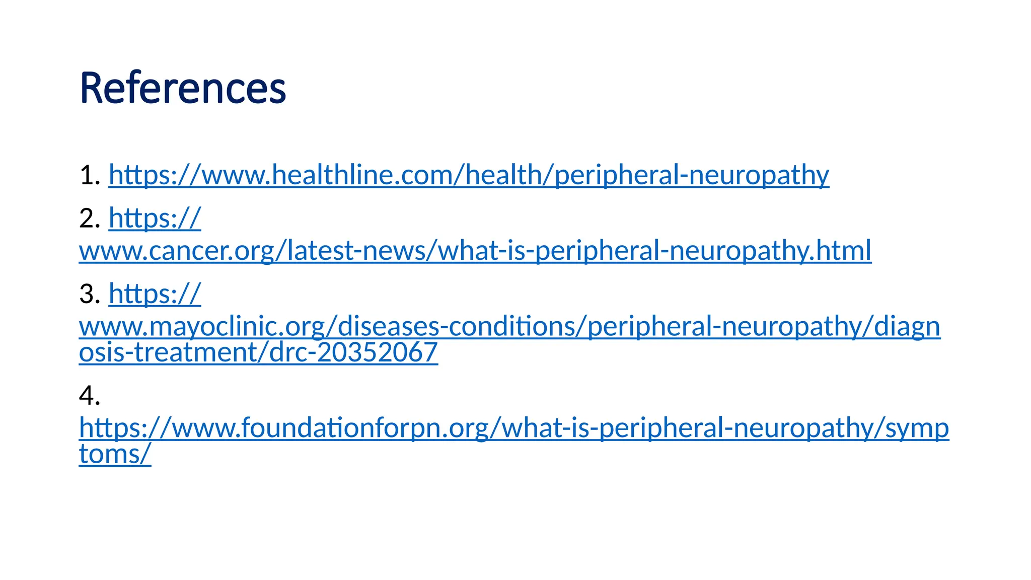 Peripheral Neuropathy Power point | PPTX