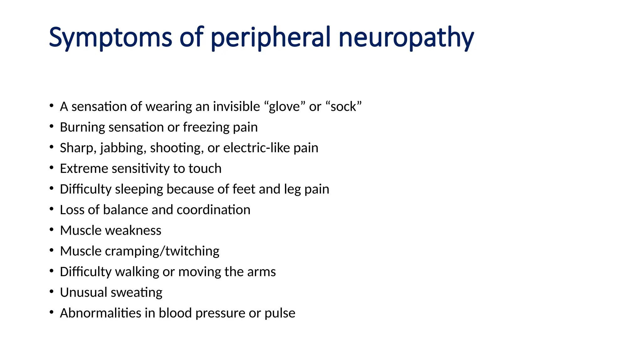 Peripheral Neuropathy Power point | PPTX