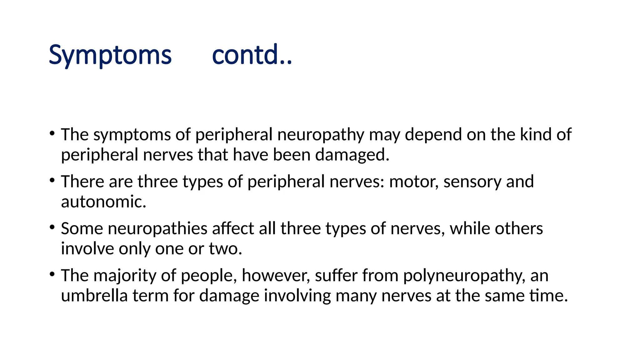 Peripheral Neuropathy Power point | PPTX