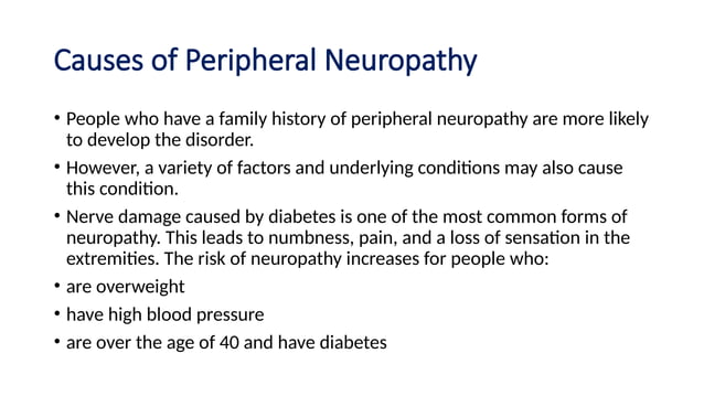 Peripheral Neuropathy Power point | PPTX