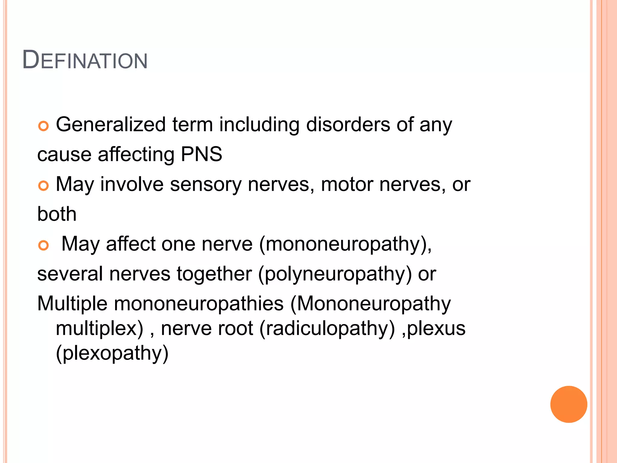 Peripheral neuropathy | PPTX
