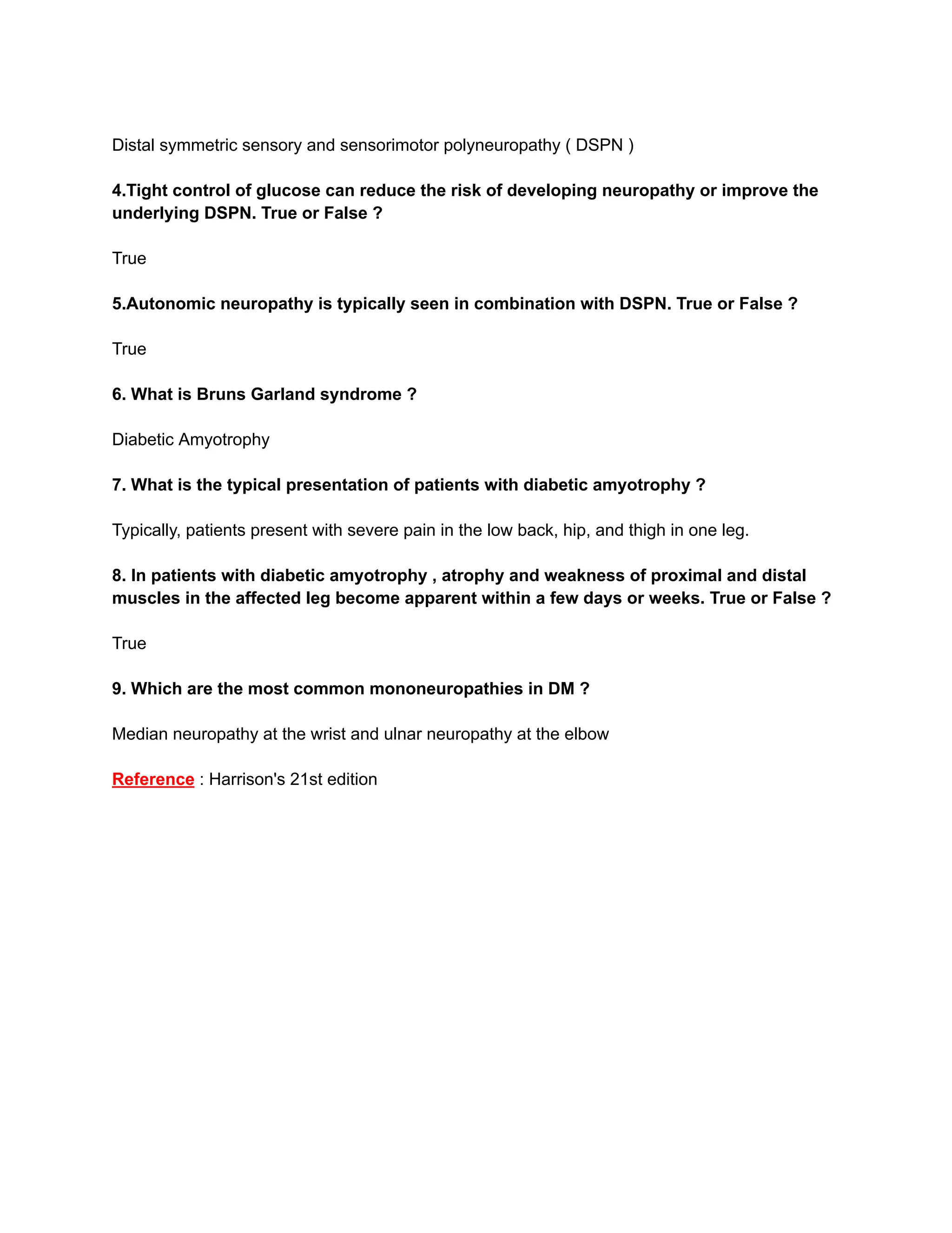 PERIPHERAL NEUROPATHY IN DM (Important Points).pdf
