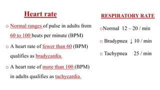 Peripheral pulsations and blood pressure measurement | PPTX