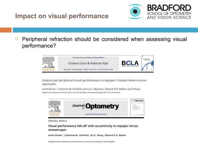 Peripheral refraction in myopia | PPT | 3-D Graphics | Computer ...