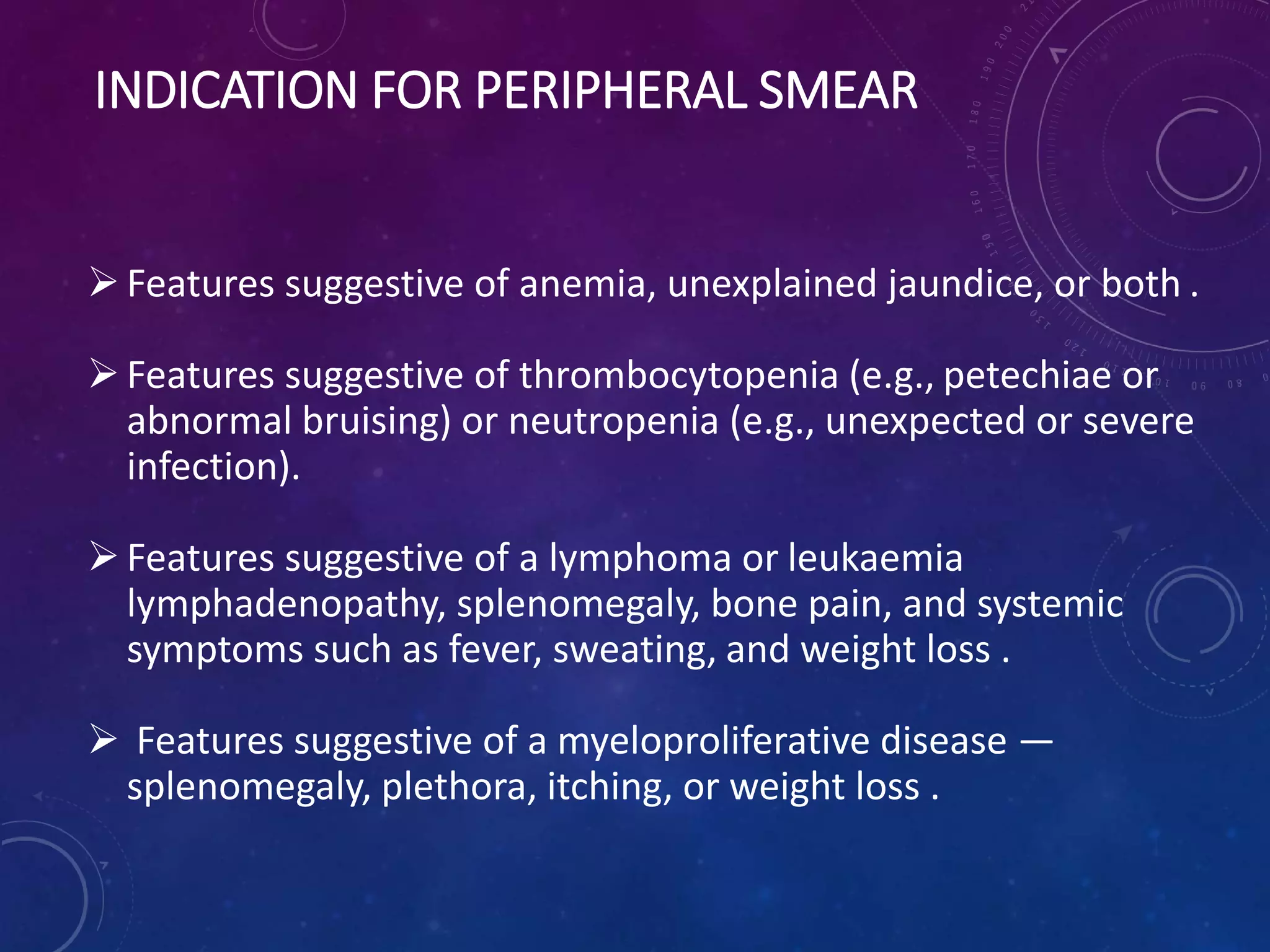 Peripheral smear | PPTX