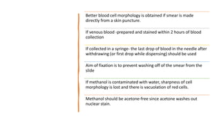 peripheral smear. DMLT.pptx | Blood Disorders | Diseases and Conditions
