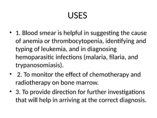 Peripheral smear including staining and DLC | PPTX