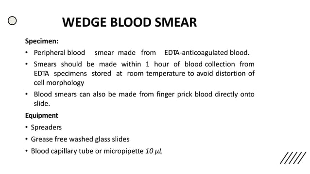 Peripheral smear staining and morphology | PDF | Blood Disorders ...