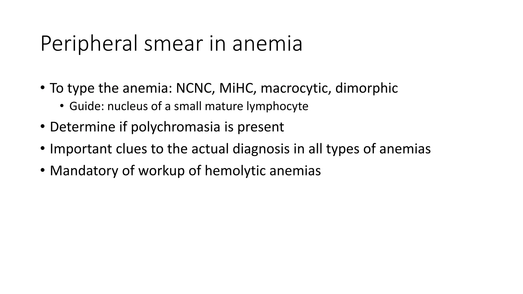 peripheral smear anemea clues.pdf