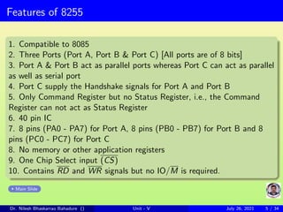 Peripherals of Microprocessor 8085 | PDF