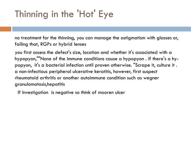 Peripheral Ulcerative Keratitis ( PUK ) | PDF | Eye and Vision ...