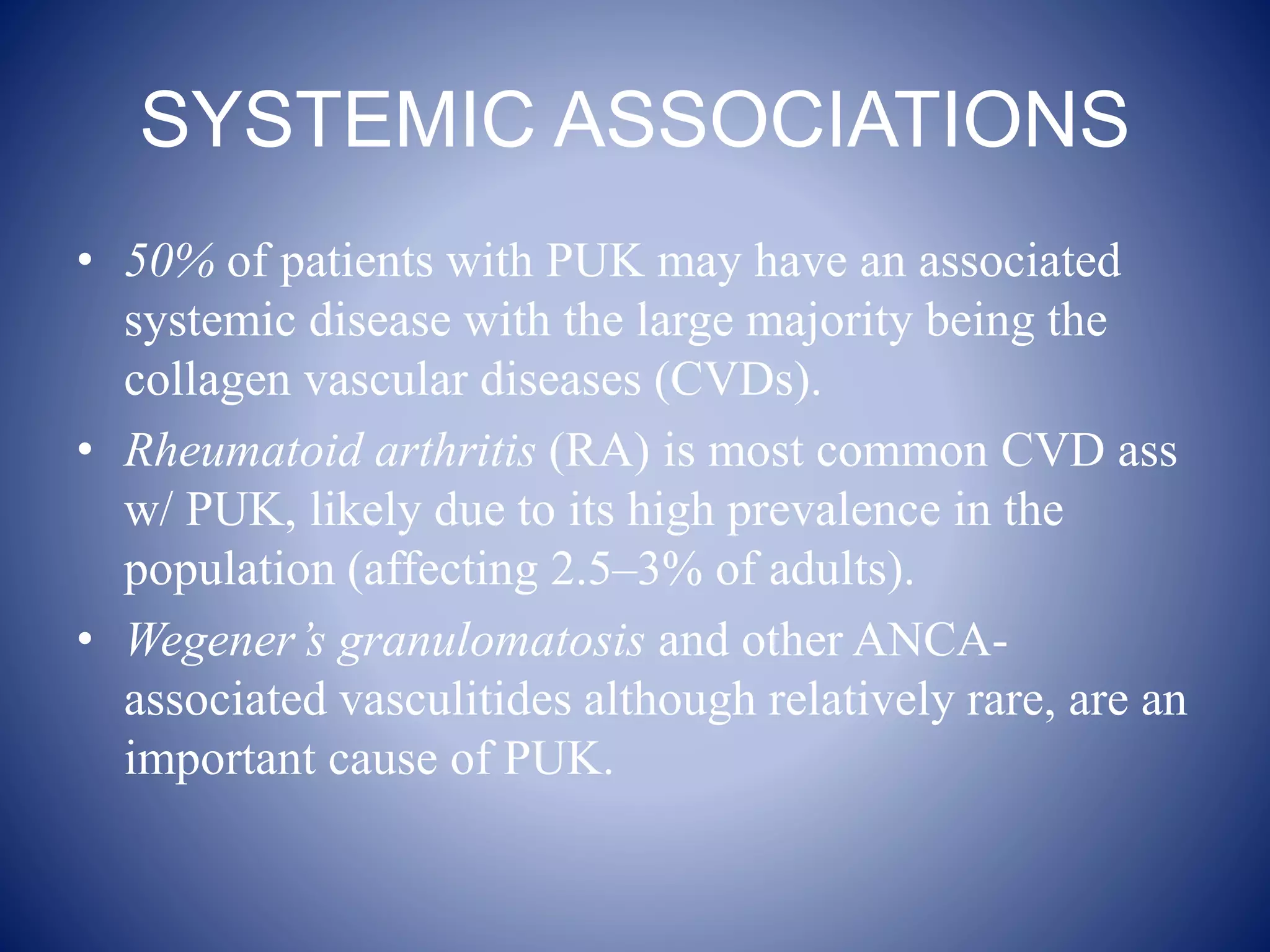 Peripheral ulcerative keratitis (puk) | PPTX
