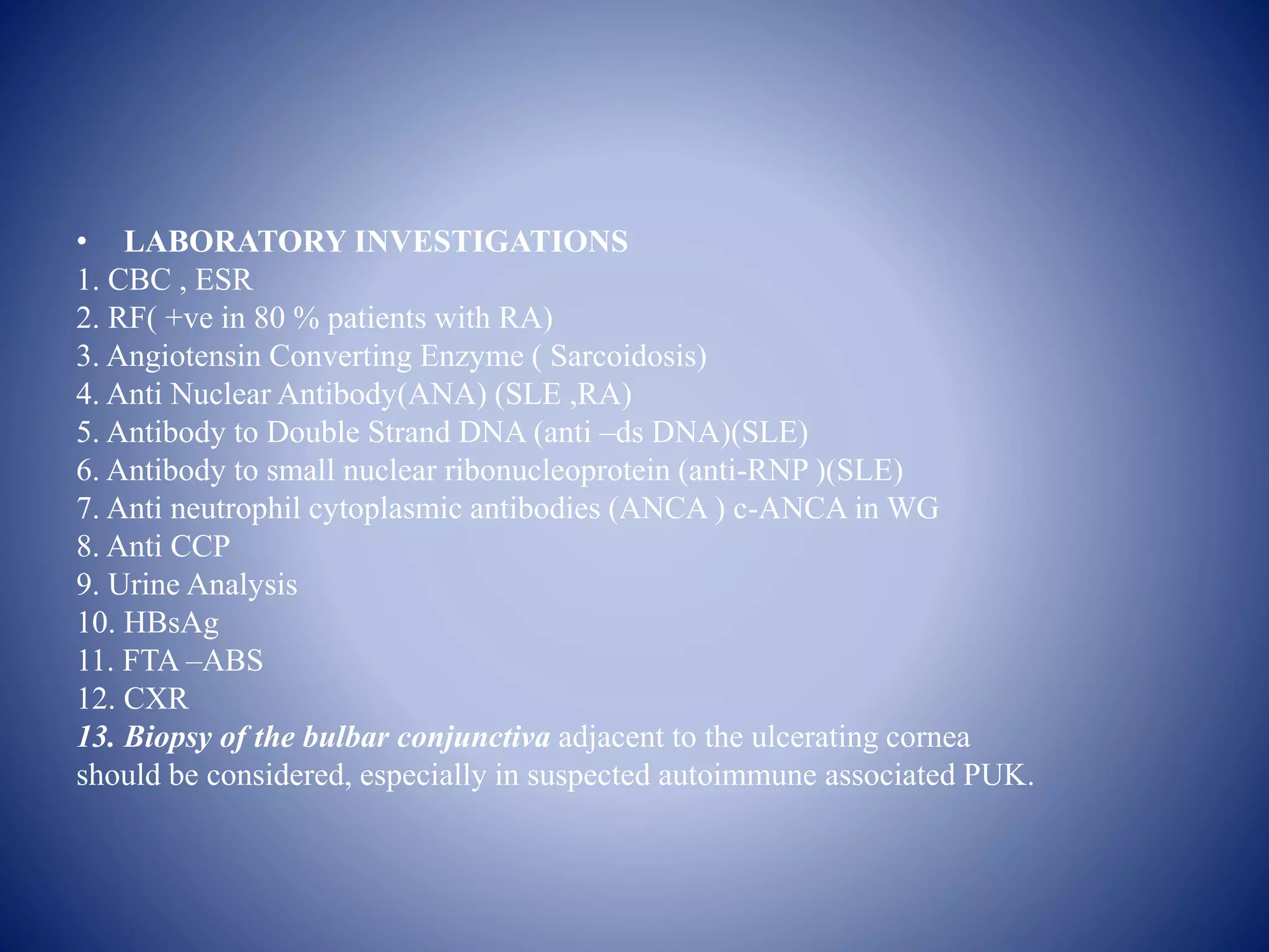 Peripheral ulcerative keratitis (puk) | PPTX