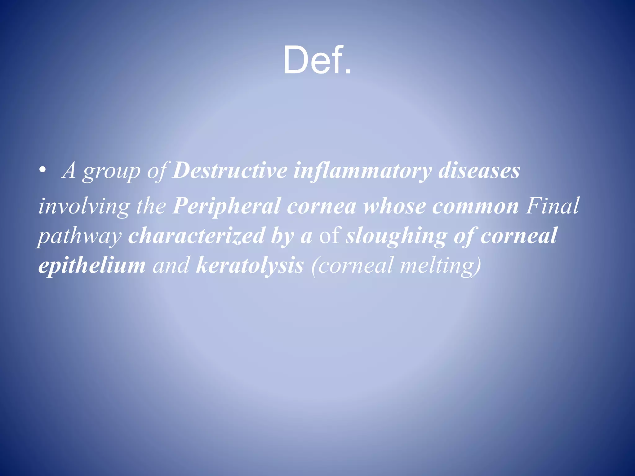 Peripheral ulcerative keratitis (puk) | PPTX