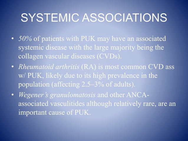 Peripheral ulcerative keratitis (puk) | PPTX