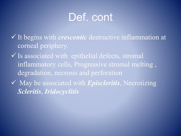Peripheral ulcerative keratitis (puk) | PPTX