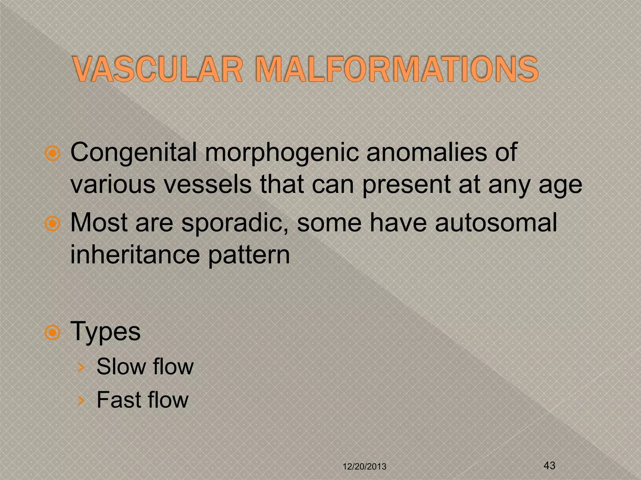 Peripheral vascular anomalies | PPT