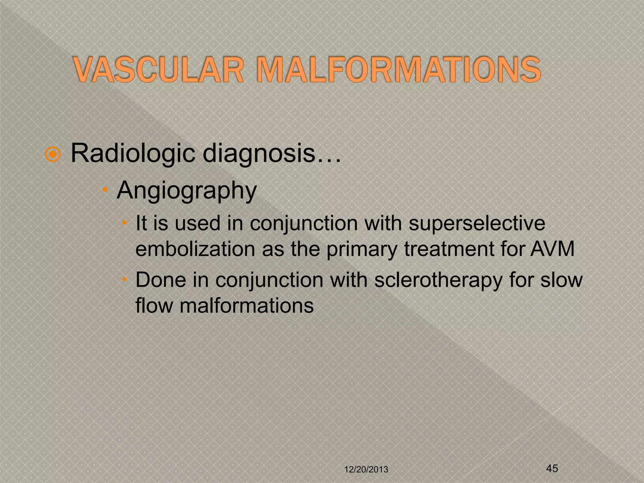 Peripheral vascular anomalies | PPT