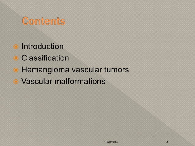 Peripheral vascular anomalies | PPT