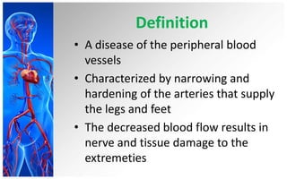 Peripheral vascular disease | PPTX
