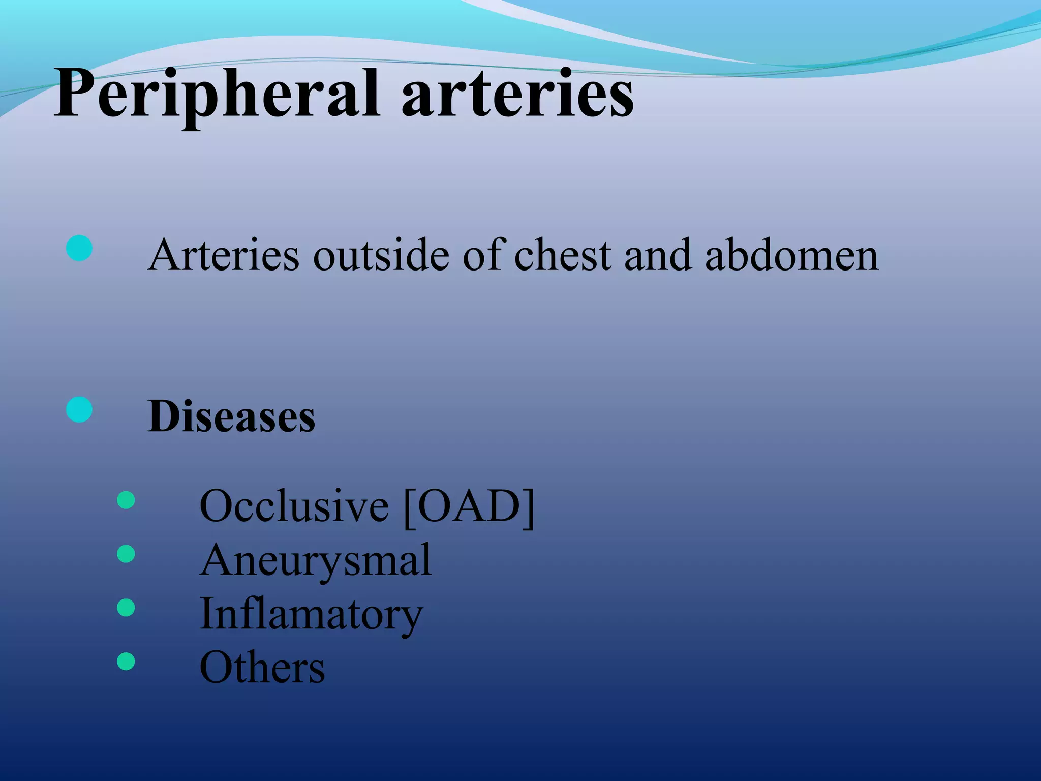 Peripheral vascular disease | PPT