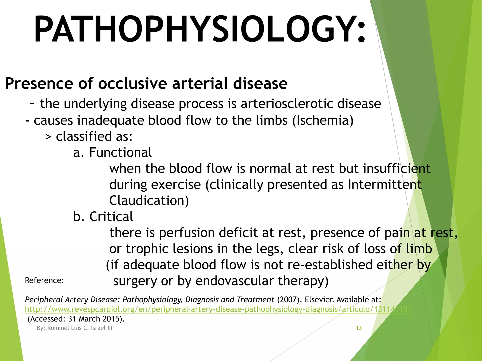 Peripheral Vascular Disease | PPTX