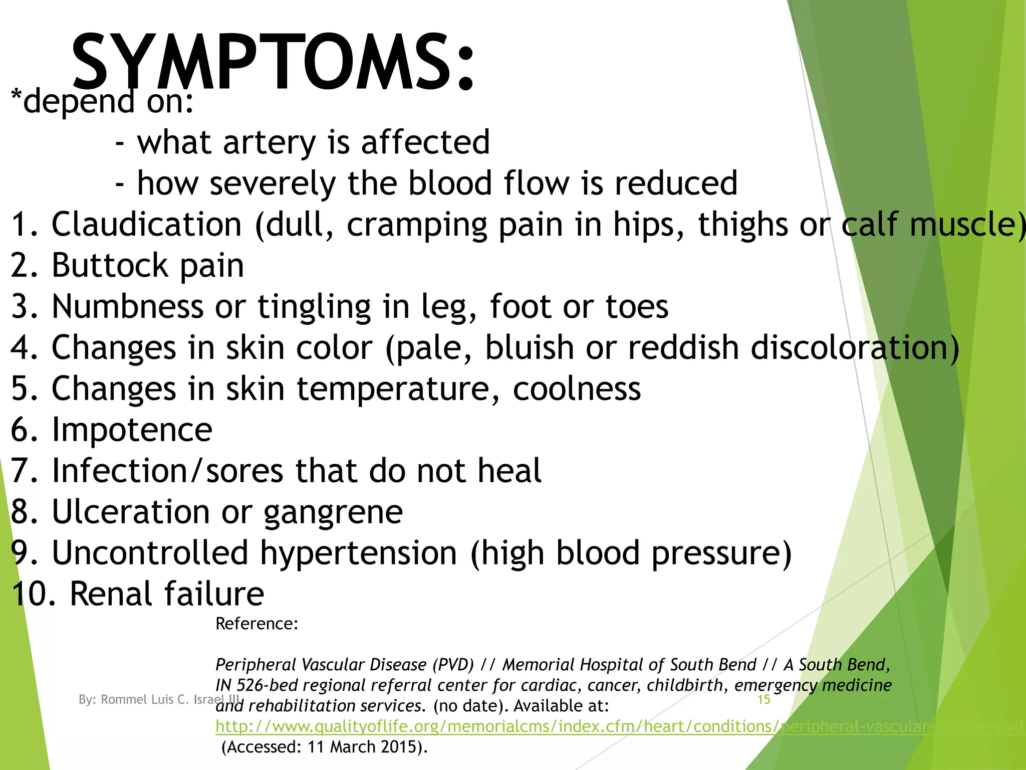 Peripheral Vascular Disease | PPTX