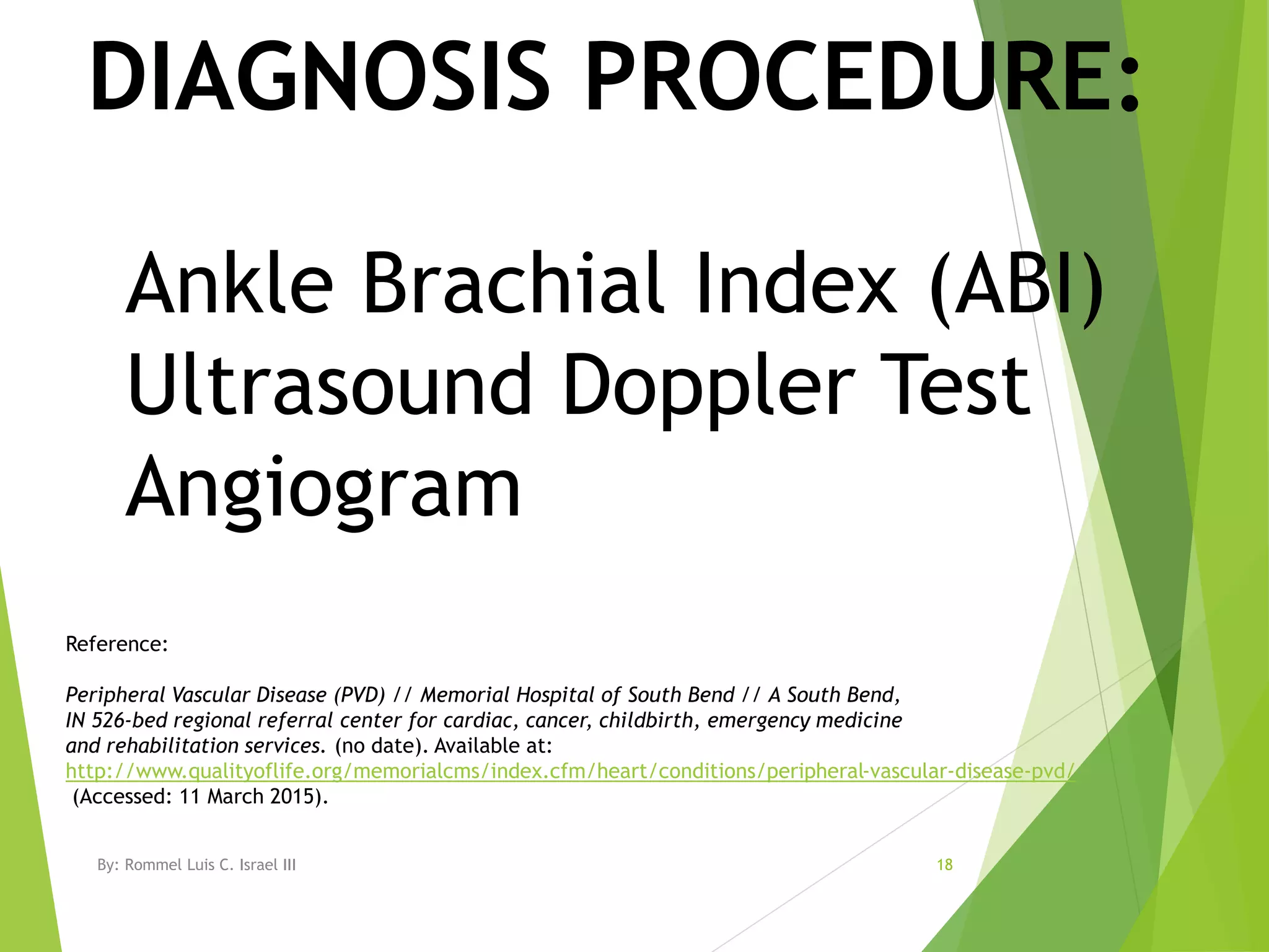 Peripheral Vascular Disease | PPTX