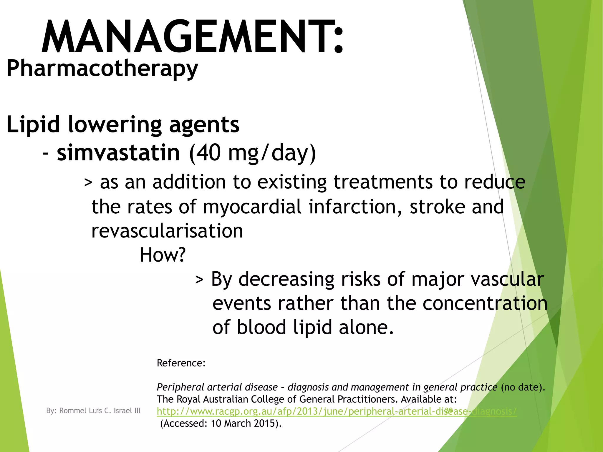 Peripheral Vascular Disease | PPTX