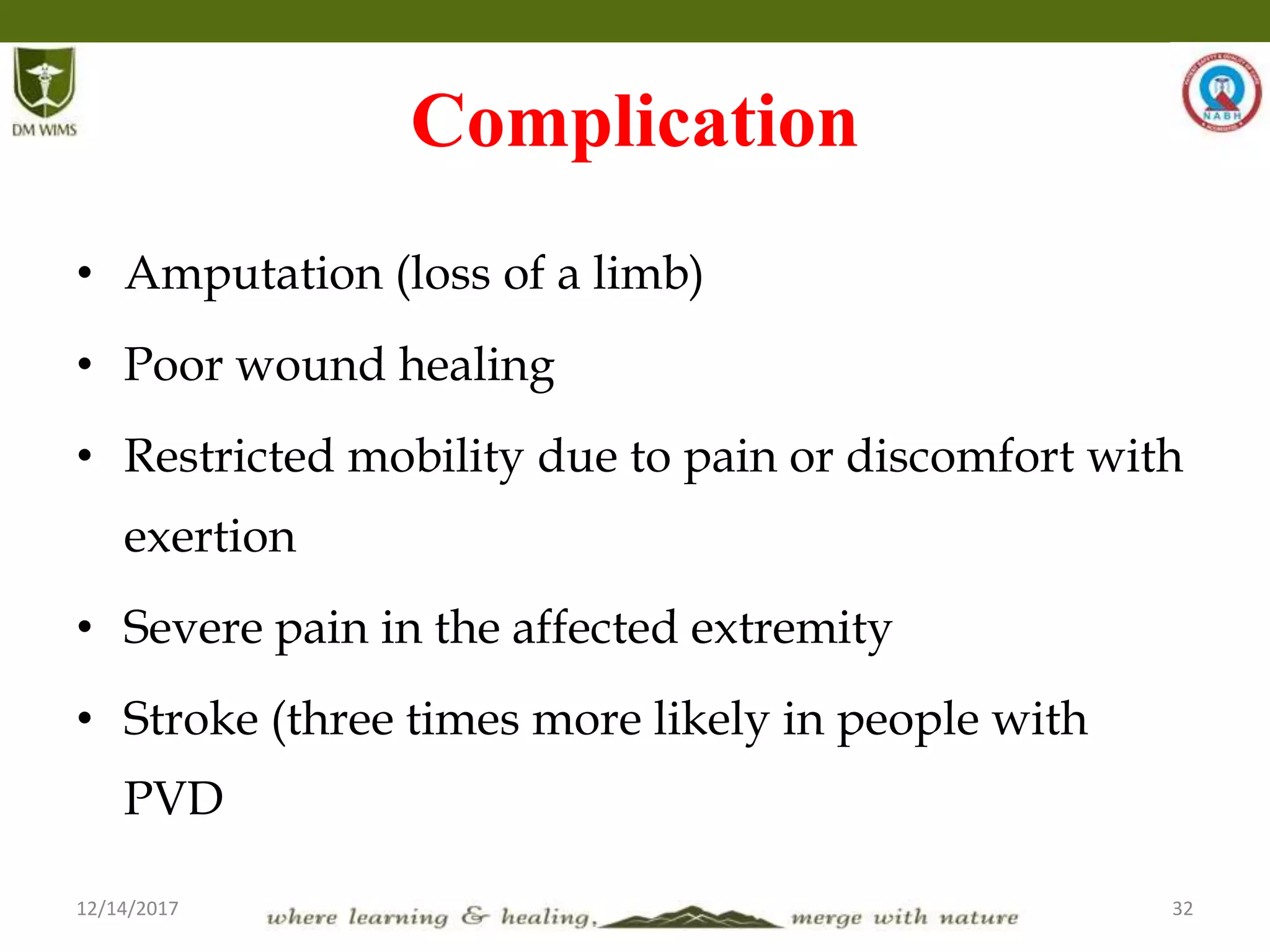 Peripheral vascular disease | PPTX