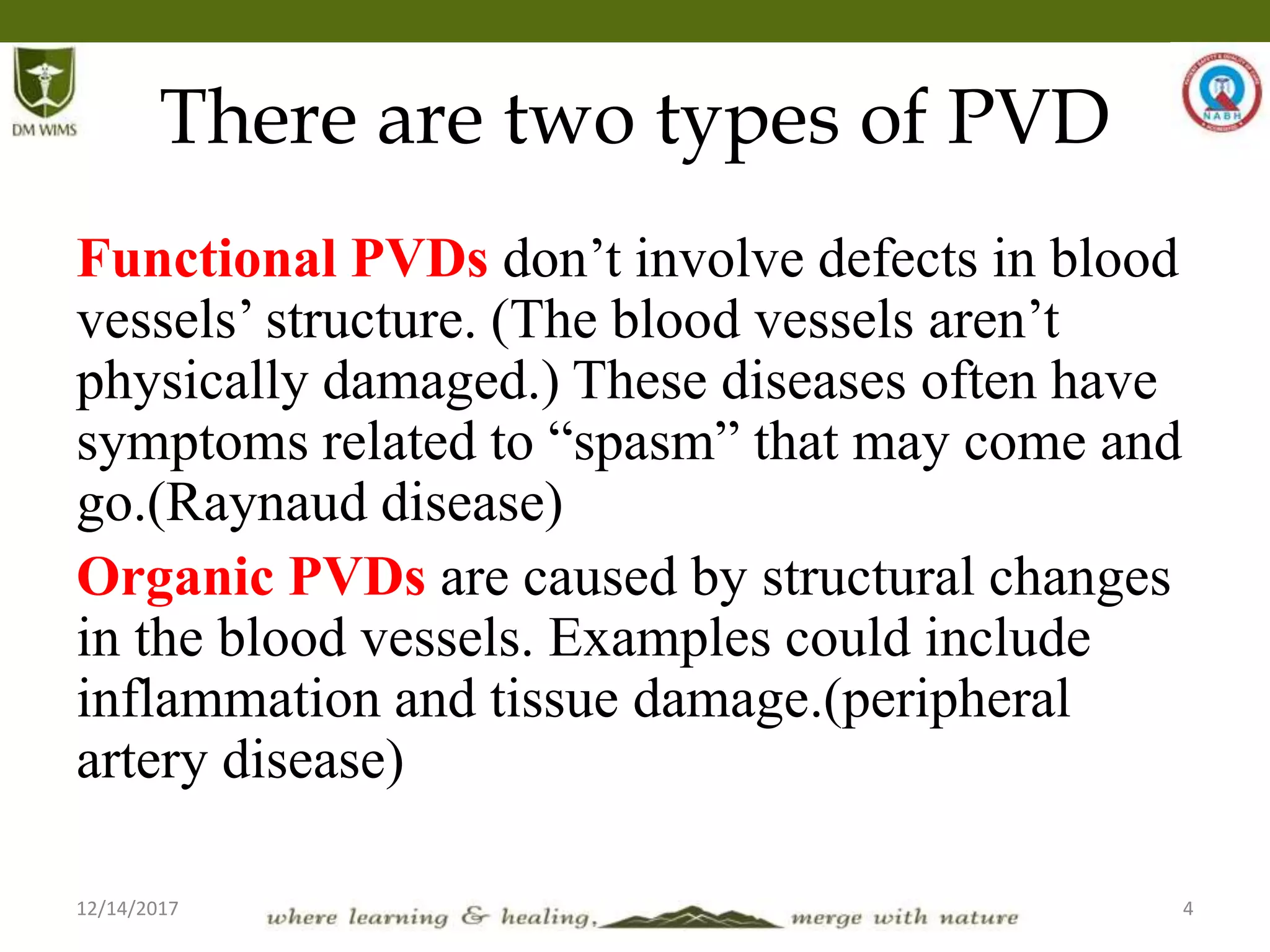 Peripheral vascular disease | PPTX