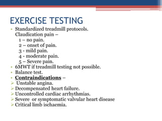 Physiotherapy Management in Peripheral arterial disease | PPTX