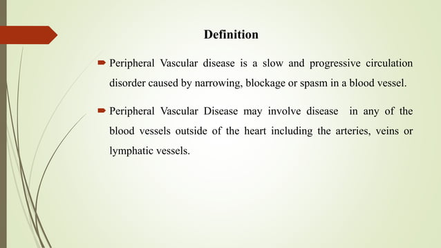 peripheral vascular disease.pptx | Foot Health | Diseases and Conditions