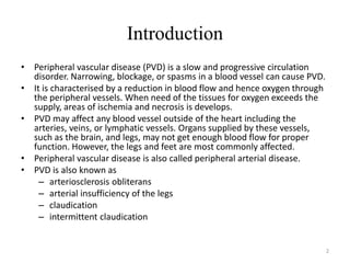 Peripheral vascular disease, | PPTX