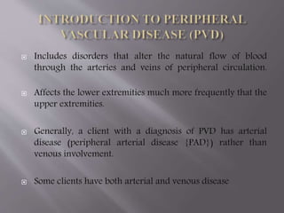 Peripheral vascular disease (pvd) | PPT