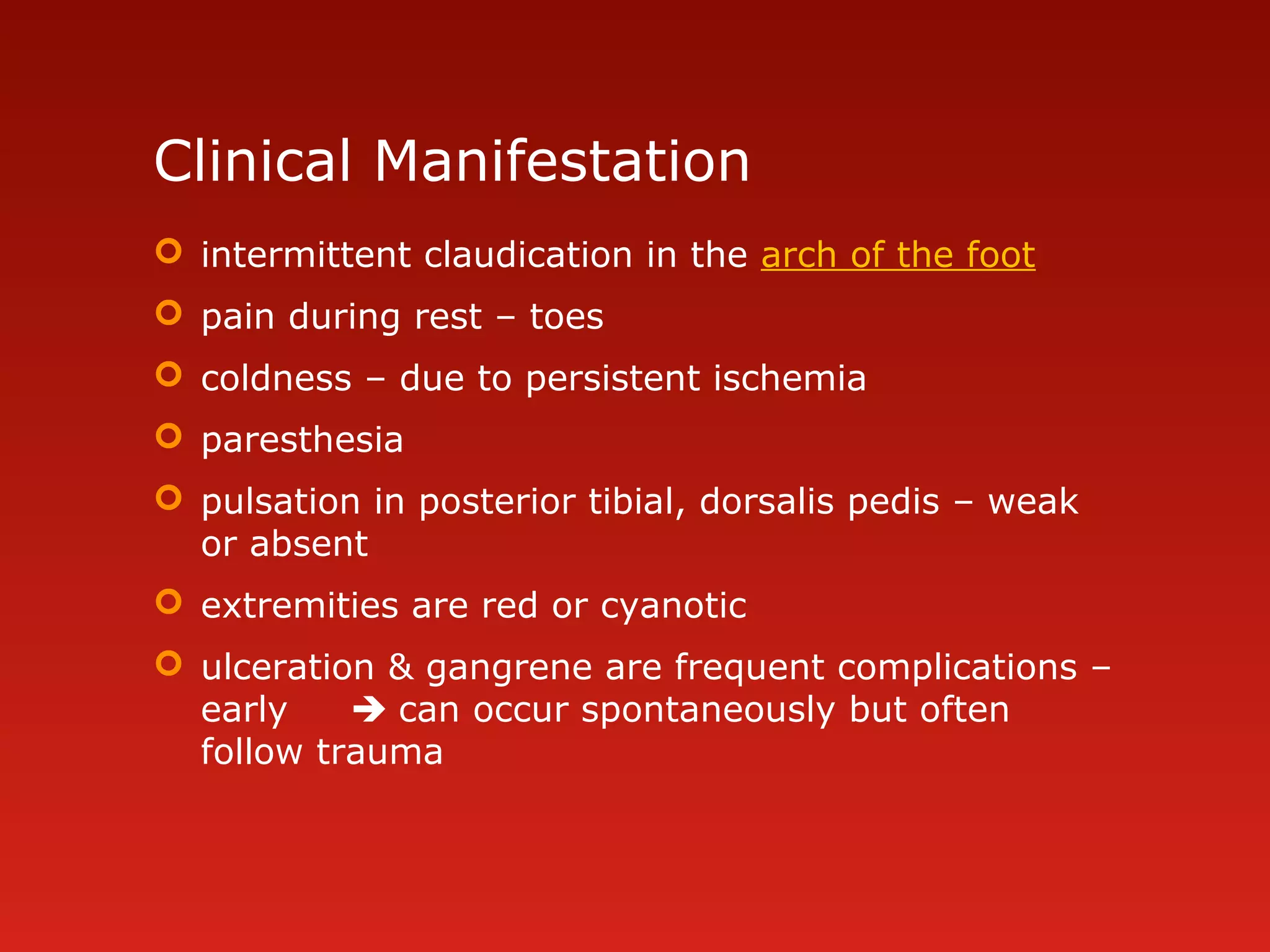 Peripheral vascular diseases | PPT