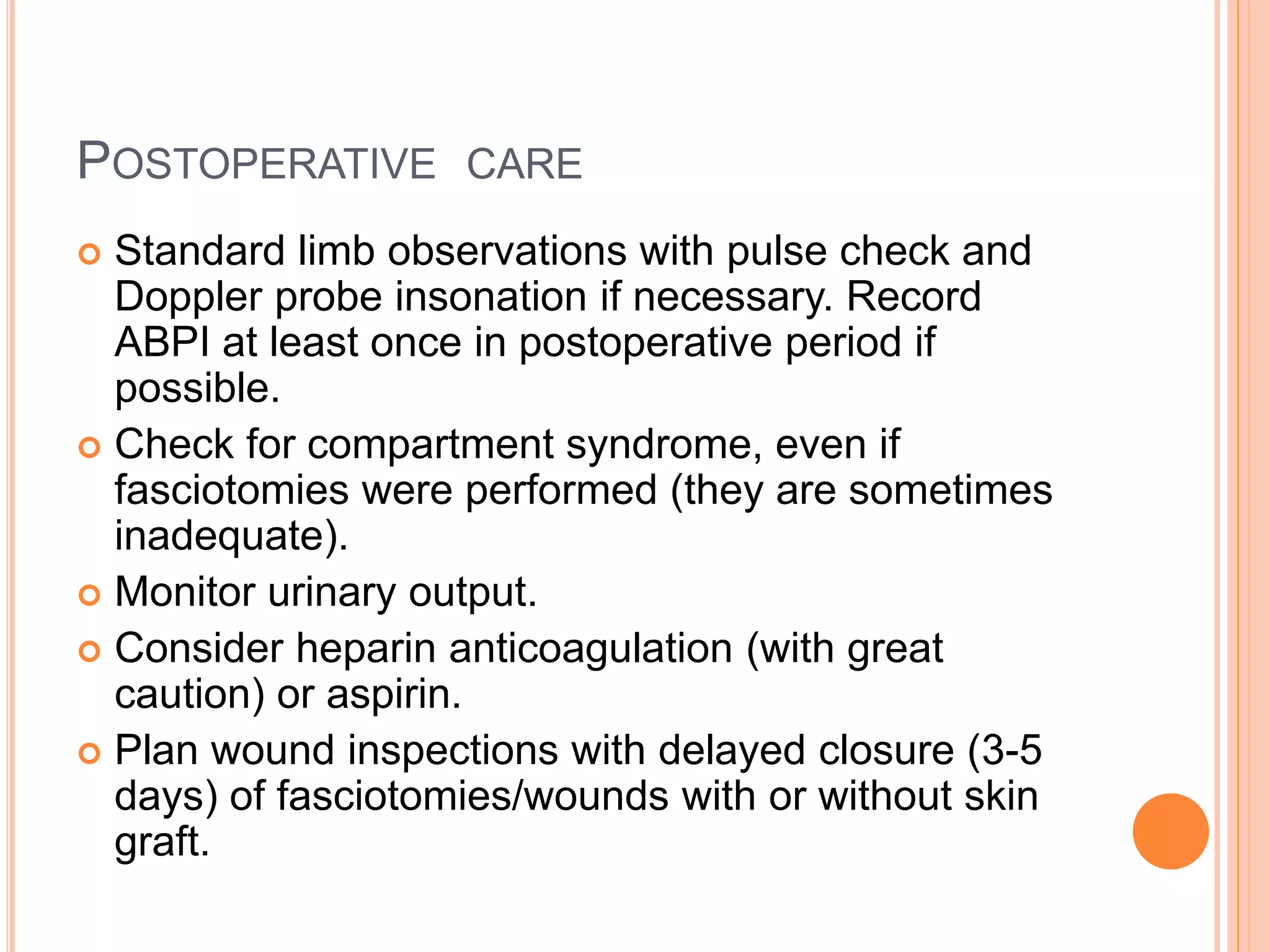Peripheral Vascular Injuries | PPTX