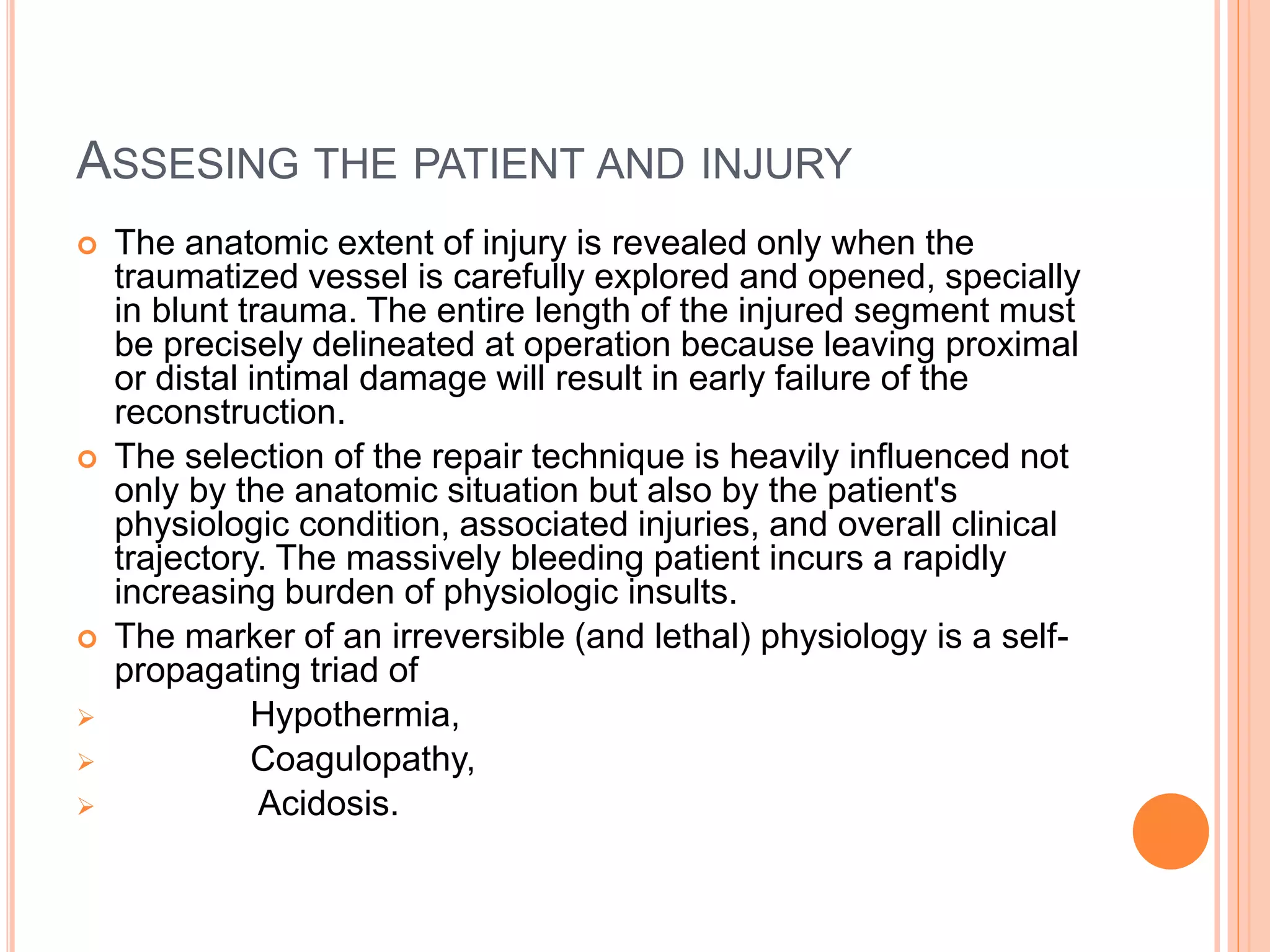 Peripheral Vascular Injuries | PPTX