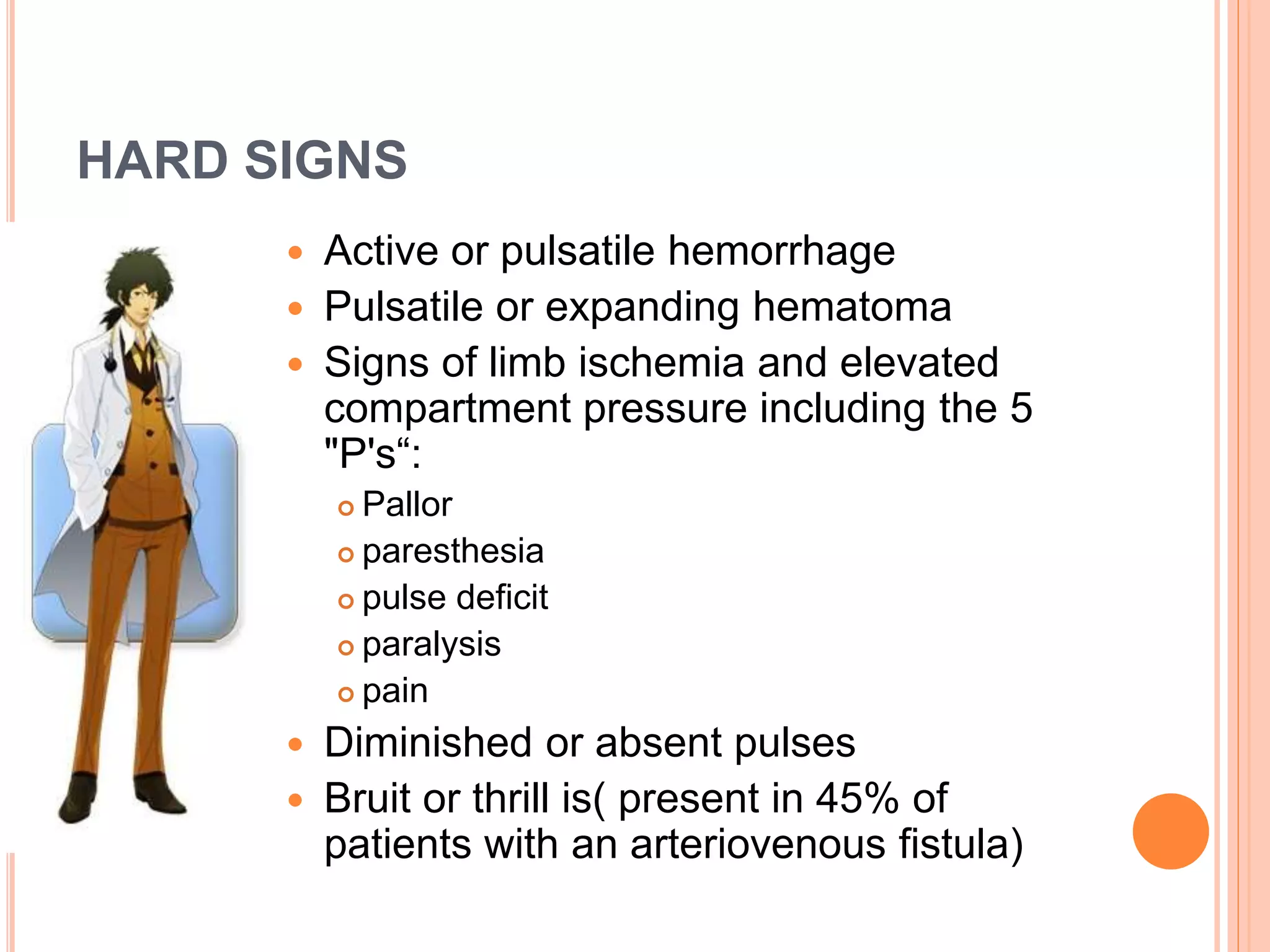Peripheral Vascular Injuries | PPTX