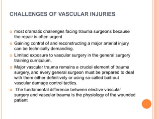 Peripheral Vascular Injuries | PPTX