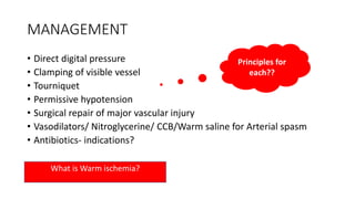 Peripheral vascular injury | PPTX