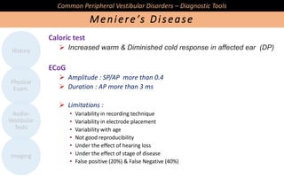 Peripheral vestibular disorders - Diagnostic tools | PDF